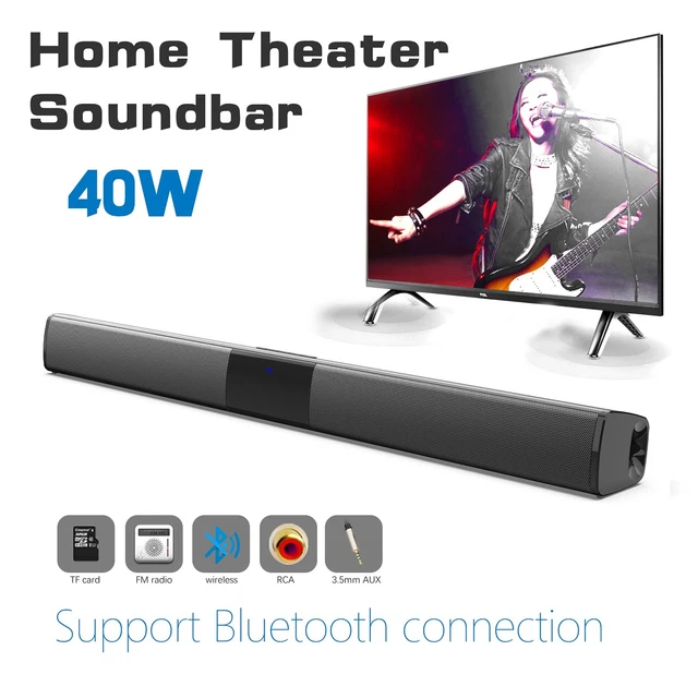 BT SURROUND SOUND Bar 4 Speaker System Wireless Subwoofer TV Home ...