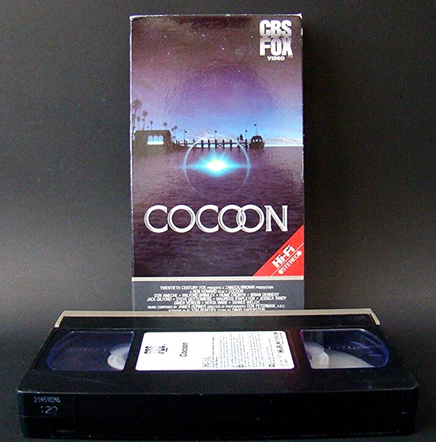 COCOON VHS TAPE 1986 CBS FOX Red Label Sci-Fi Comedy Drama Film Rare ...
