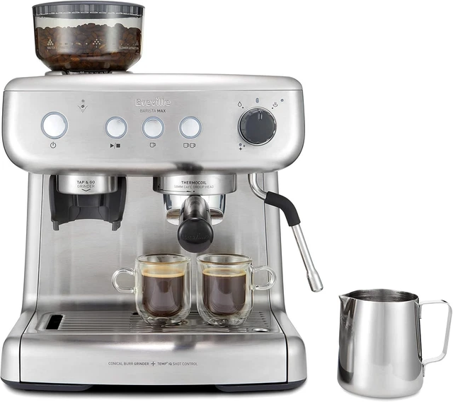 BREVILLE VCF126 BARISTA Max Espresso Coffee Machine - Stainless Steel £ ...