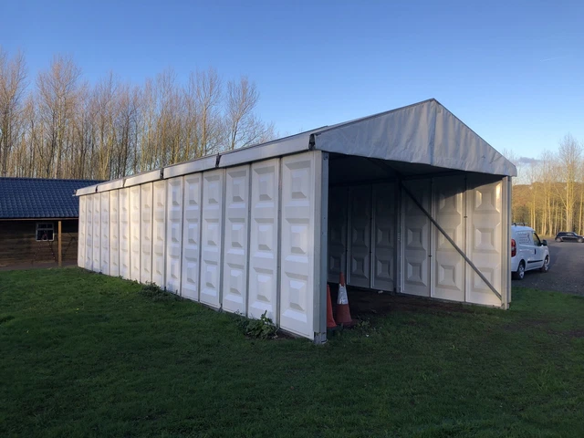 PORTABLE WORKSHOP BUILDING Carport Vehicle Garage Farm Shelter £8,500. ...