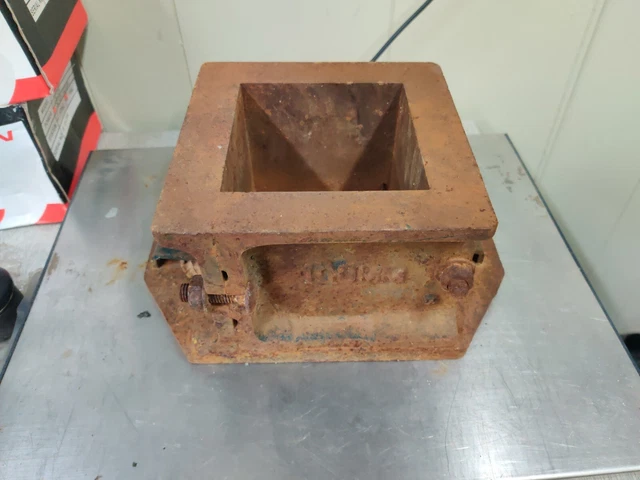CONCRETE TEST CUBE Mould 100mm Square Complete with Bolts slump test £ ...