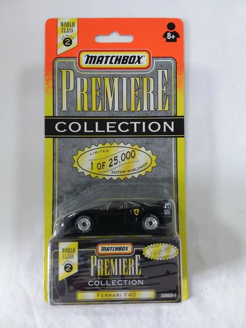 MATCHBOX PREMIERE COLLECTION Ferrari F40 Black Limited Edition 1 Of ...