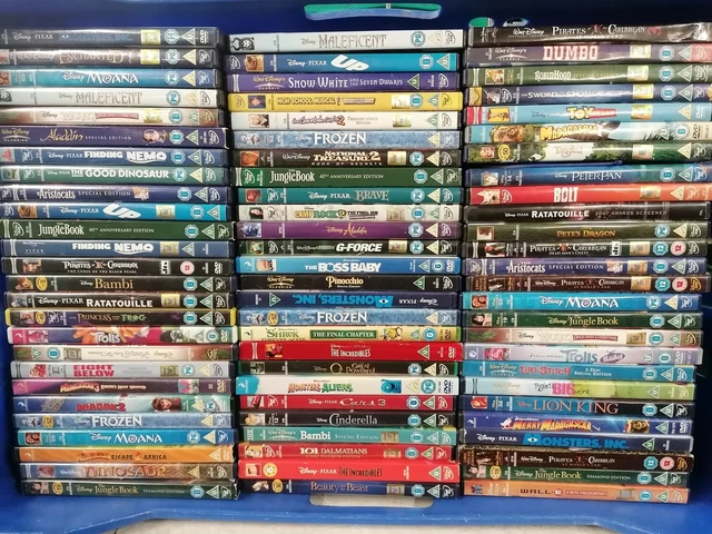 CHILDRENS KIDS FAMILY DVDs Disney Pixar Nickelodeon Dreamworks Lot ...