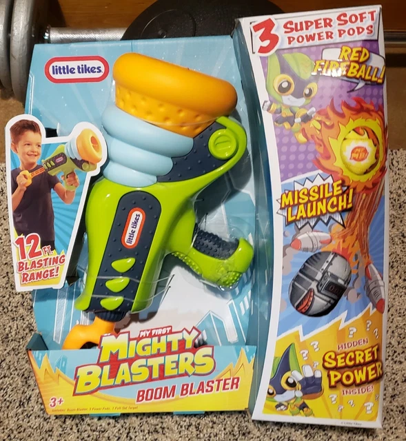LITTLE TIKES MIGHTY Blasters Boom Blaster Toy Blaster with 3 Super ...