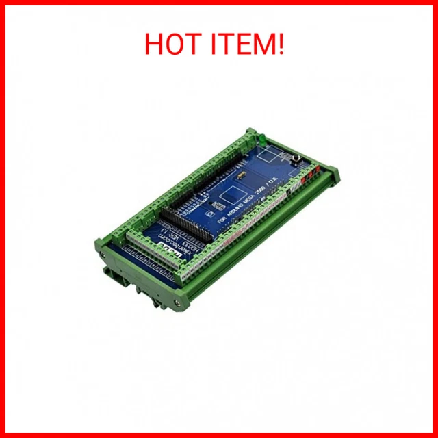 DIN RAIL MOUNT Pinout Breakout Terminal Block Module for Arduino UNO R3 ...