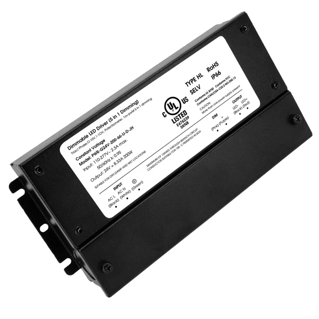 200W DIMMABLE LED Driver, Electronic Transformer, 120V AC to 24V DC Power Sup... $362.34 ...