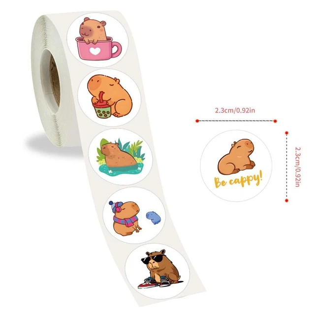 CAPYBARA CREATIVE CAPIBARA Stickers Funny Cartoon Capibara Stickers DIY ...