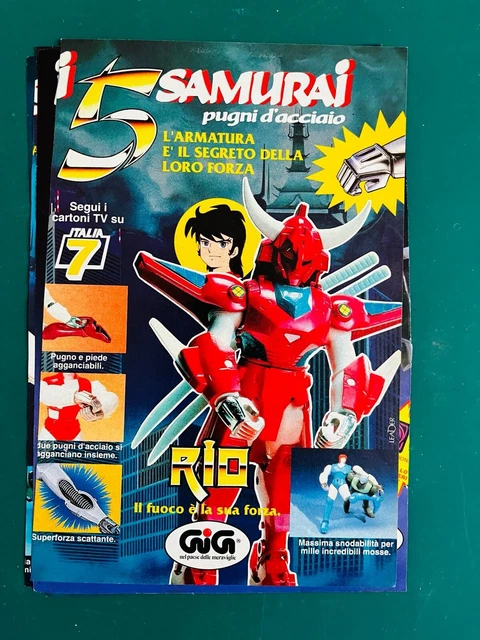 GIG 5 SAMURAI Pio Pubblicità Werbung Clipping Originale Anni 80's 13 x ...