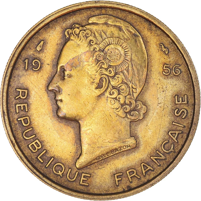 [#1042868] COIN, FRENCH West Africa, 25 Francs, 1956, EF, Aluminum-Bronze, KM:7 $20.72 - PicClick CA