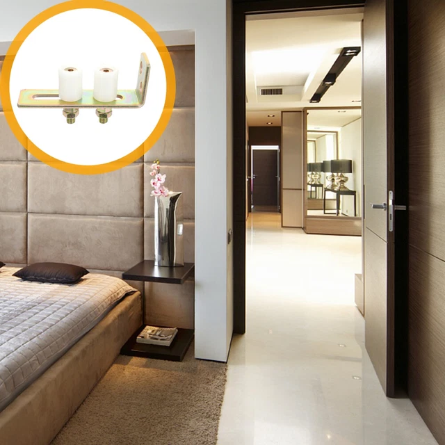 SLIDING GUIDE ROLLERS Gate Bracket Assembly Support Scroll Wheel £19.88 ...