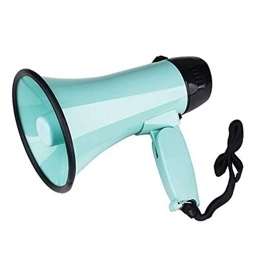 PORTABLE MEGAPHONE BULLHORN 20 Watt Power Megaphone Speaker Voice and A ...