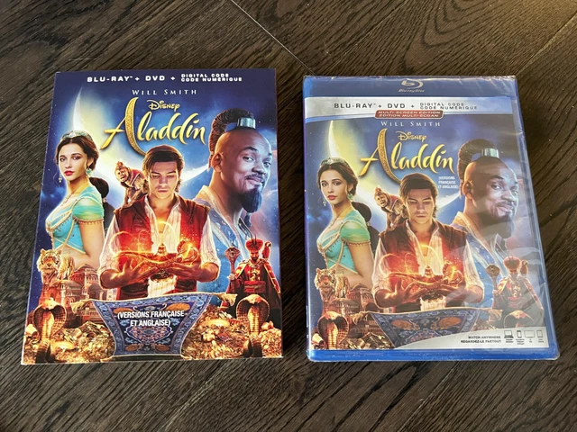 DISNEY ALADDIN (2019) Blu-ray + DVD + Digital NEW Live Action Will ...