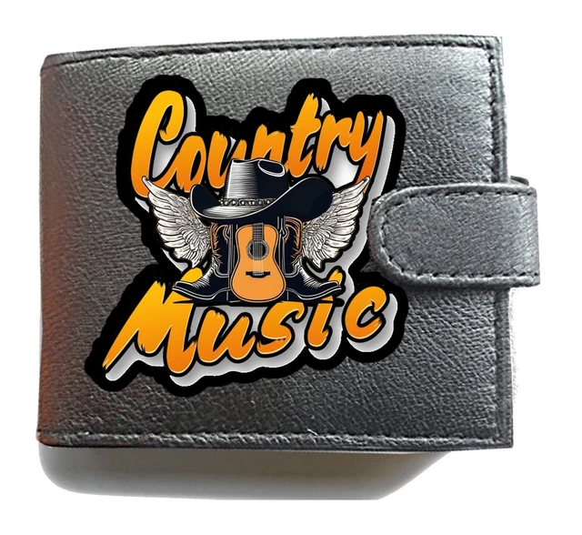 COUNTRY MUSIC DESIGN Anti RFID Theft Wallet £24.99 - PicClick UK