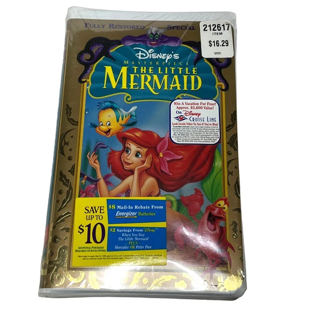 WALT DISNEY'S THE Little Mermaid (VHS Tape, 1989, Masterpiece) Brand ...