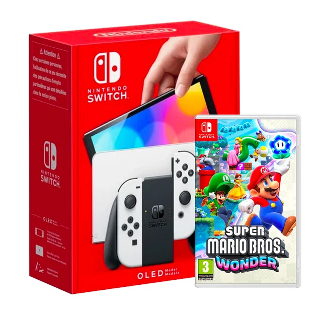 NINTENDO SWITCH MODELO OLED Blanca + Mario Wonder (200214) EUR 426,00 ...
