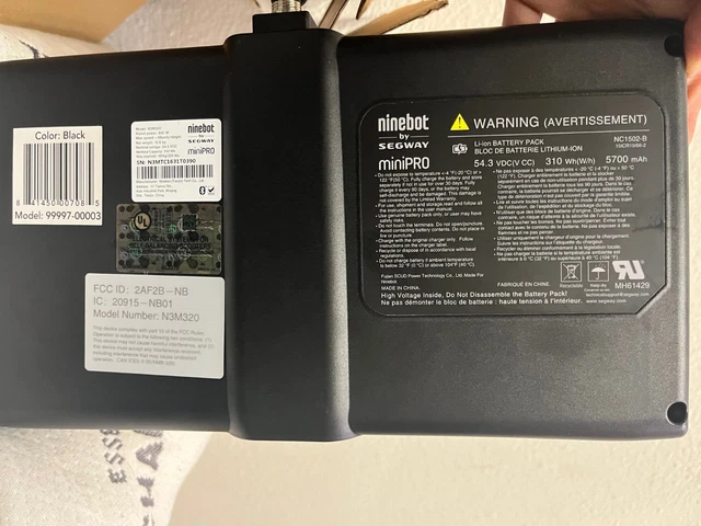 SEGWAY NINEBOT MINIPRO Ninebot Battery new / working, NC1502-B - 310wh ...