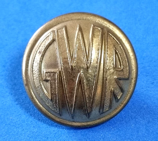 GREAT WESTERN RAILWAY, Button, Uniform, 1934-1947, General Issue, Brass ...