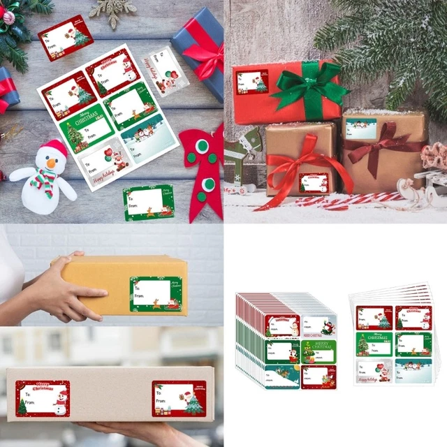 20 SHEETS SELF-ADHESIVE Label Sticker Christmas Gift Tagged Sticker for ...
