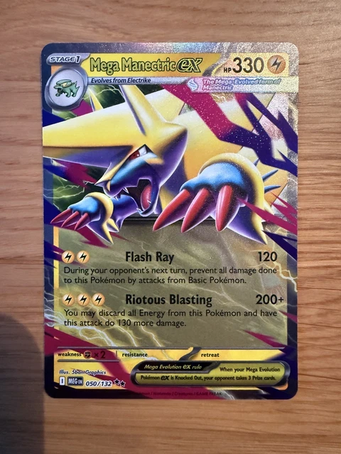 MEGA MANECTRIC EX Mega Evolution Base Set 050/132 Pokémon TCG Card £2. ...