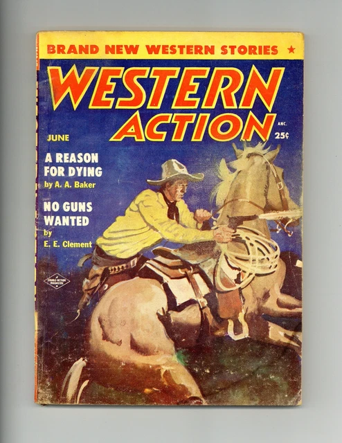 WESTERN ACTION NOVELS Magazine 1st Series Pulp Jun 1955 Vol. 19 #1 VG ...