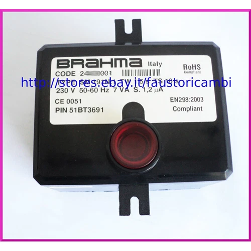 BRAHMA PANEL IGNITION SWITCH Tw = 1.5 Ts = 10 CM191.1 ART. 20080001 ...