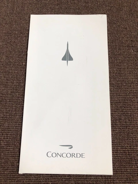 BRITISH AIRWAYS CONCORDE - Card Ticket Wallet, Flown in final month of ...