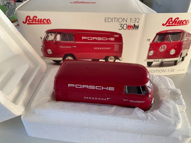 SCHUCO 1:32 EDITION VW T1 BUS KASTEN - PORSCHE RENNDIENST in OVP. EUR 29,00 - PicClick DE