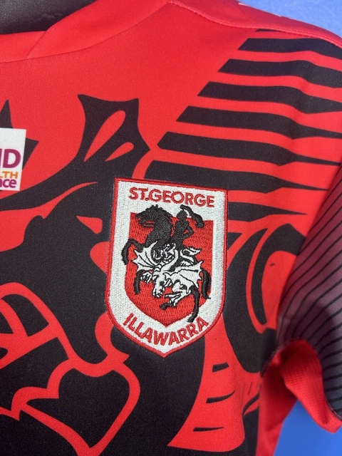 ST GEORGE ILLAWARRA Sydney Dragons NRL 9s rugby league jersey size 16 ...