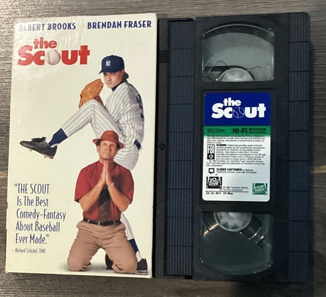 THE SCOUT (VHS, 1995) Brendan Fraser, Albert Brooks Comedy 20th Century ...