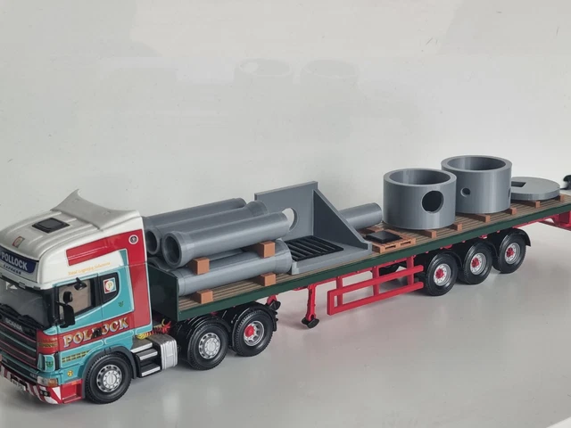 1.50 SCALE PRECAST Outlet With Pipes Truck Load/Diorama O Gauge £23.99 ...