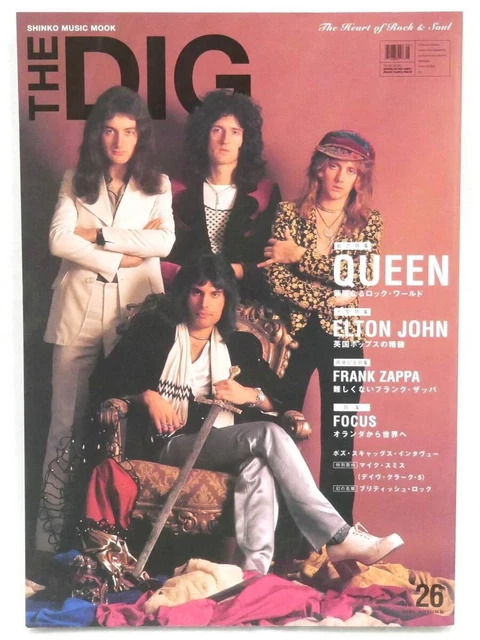 LIBRO SHINKO MUSIC THE DIG n.26 2001/10 [Queen/Elton John/Frank Zappa ...