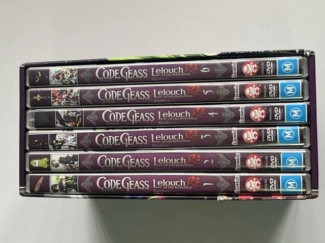 CODE GEASS-LELOUCH OF the Rebellion-R2 Vol 1 & Collector's Box DVD 2008 ...