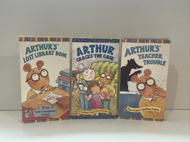 ARTHUR - ARTHUR'S Storybook VHS Tape Lot of 3 Bundle Cartoon Rare $9.87 ...