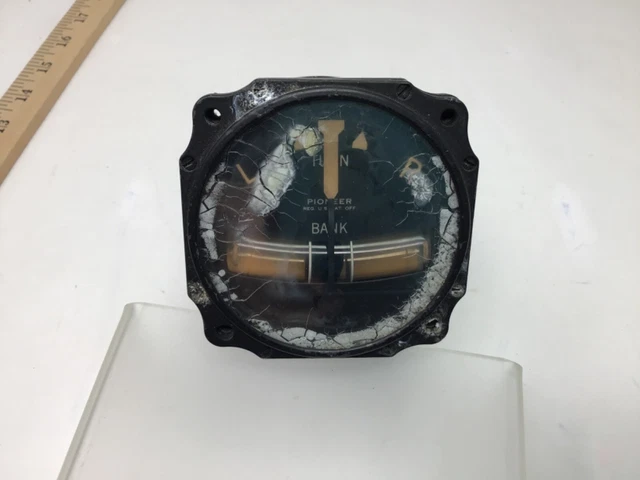 WWII ERA BENDIX Aviation Instrument Aircraft Bank Indicator Level With ...