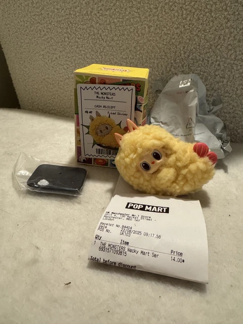 POP MART LABUBU THE MONSTERS Wacky Mart Series Figures - Fried Shrimp £ ...