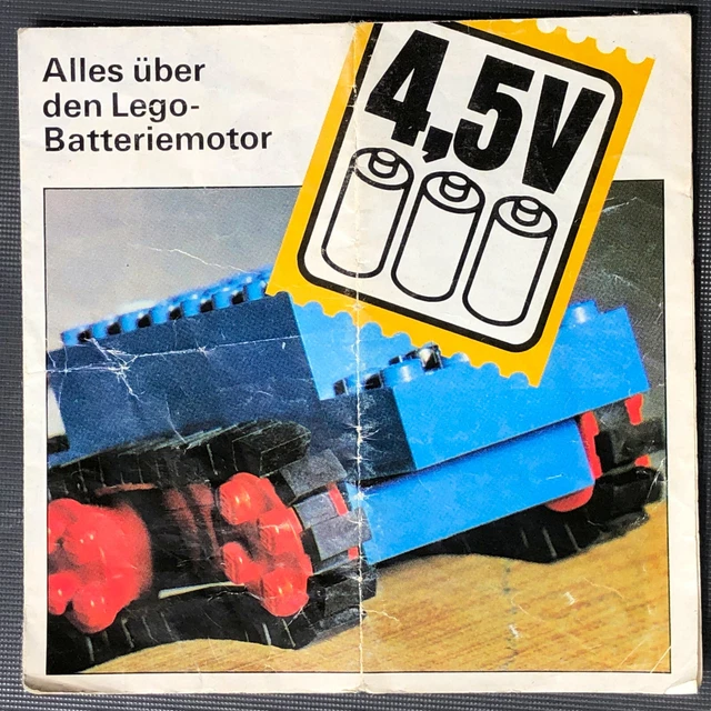 LEGO BROCHURE: ALL About the Lego Battery Motor 4.5V - Booklet 1970s ...