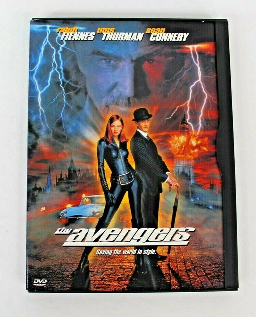 THE AVENGERS 1998 DVD Sean Connery Uma Thurman Cardboard Cover Like New ...