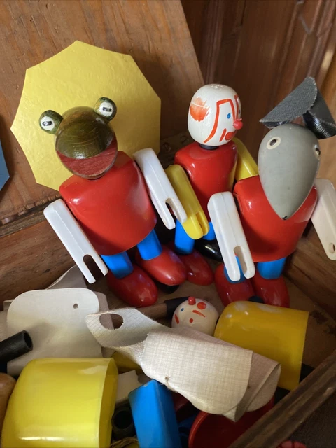DDR STECKSPIELZEUG THEO Frosch Clown Kult modernist Deko Hammer Rare ...