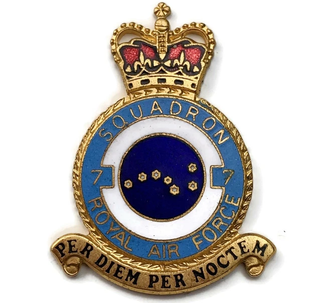 QUEENS CROWN ROYAL Air Force 7 Squadron Unit RAF PLAQUE Badge £13.99 ...