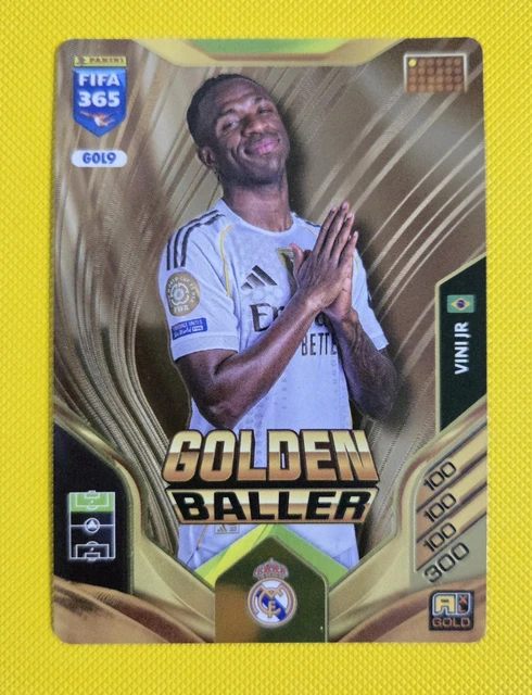 PANINI FIFA 365 Adrenalyn XL 2026 - Golden Baller - Vini Jr £3.99 ...