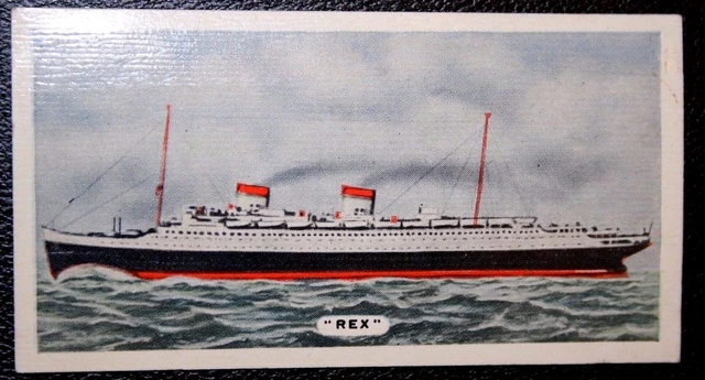 SS REX Italian Line Vintage 1935 Illustrated Card BE17MS £4.99 ...