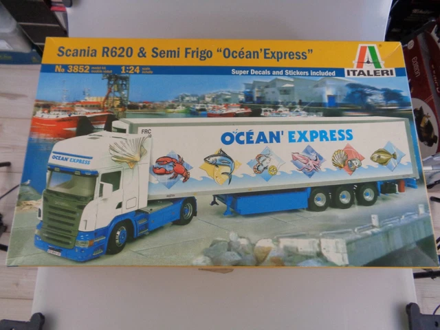 ITALERI MODELLBAUSATZ 3852 - Scania R620 & Semi Frigo Ocean Express 1: ...