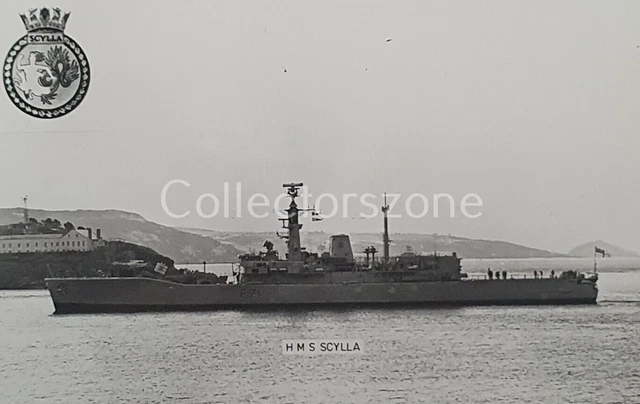 BRITISH ROYAL NAVY Photograph HMS Scylla F71 (MOD)Leander-class frigate ...