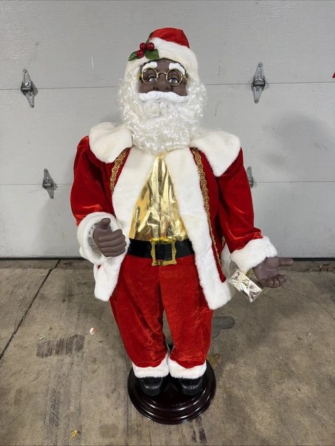 LIFE SIZE CHRISTMAS Santa Claus Animated Please Read £68.31 - PicClick UK