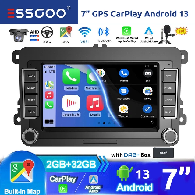 FOR VW GOLF MK5 MK6 7" DAB+ Carplay Car Stereo Radio Android 13 GPS FM Head Unit $151.99 ...