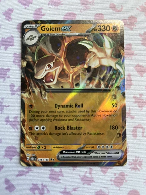 POKÉMON TCG GOLEM ex Scarlet & Violet-151 076/165 Holo Double Rare $2. ...