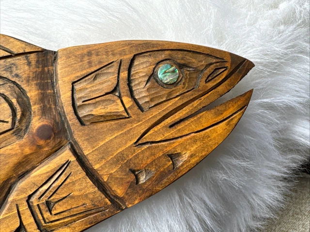FIRST NATIONS NATIVE Art Carving By Greg Whitesell BC Canada $85.00 ...