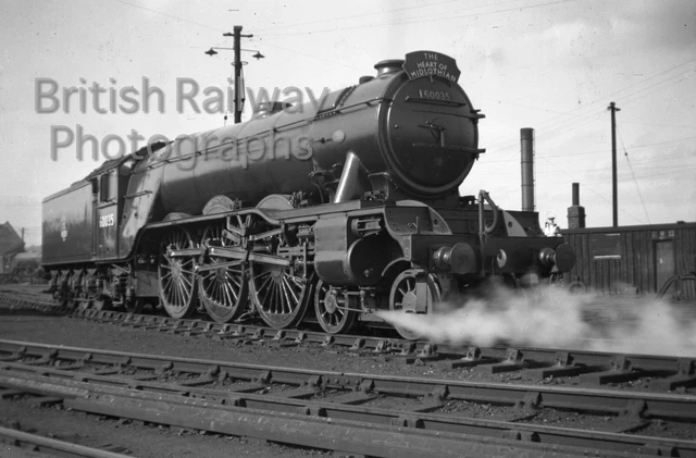 LARGER NEGATIVE BR British Railways Steam Loco 60035 Class A3 at ...