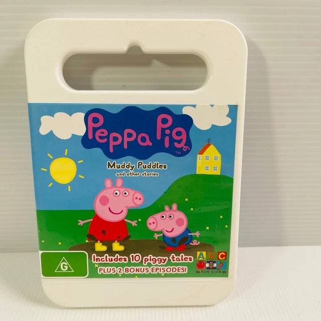 PEPPA PIG MUDDY Puddles And Other Stories ABC Kids DVD White Case with ...