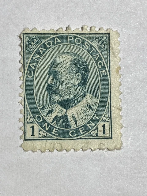 1903 CANADA 1 Cent King Edward VII Issue Scott #89. Nice old stamp! $0. ...